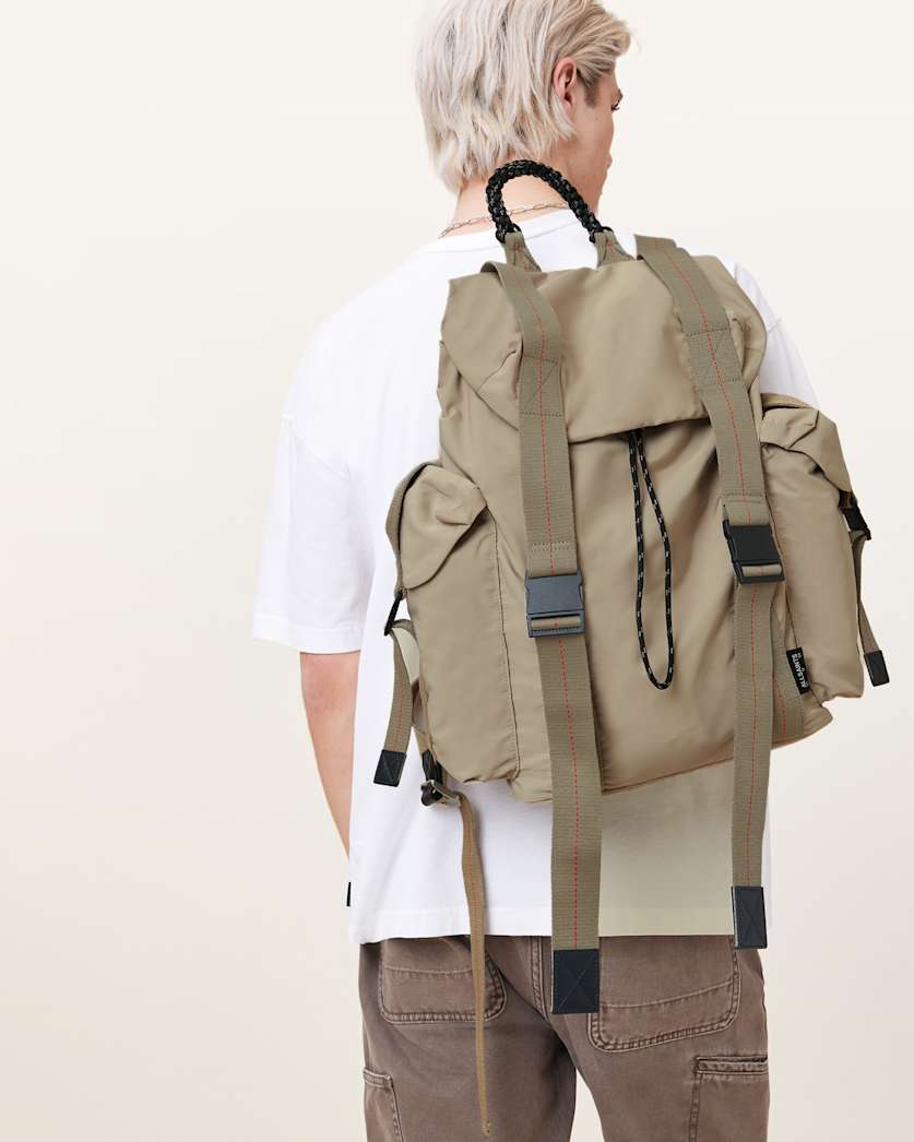 Mars Recycled Backpack Light Khaki | ALLSAINTS US